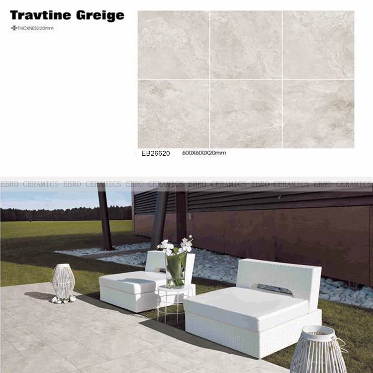20mm Travertine Design Gres Porcellanato Tile - Durable & Stylish