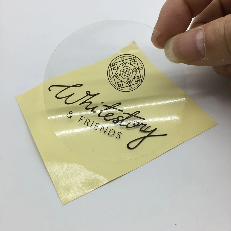 Custom Printed Clear Label Self Adhesive Transparent Sticker Buy Die 