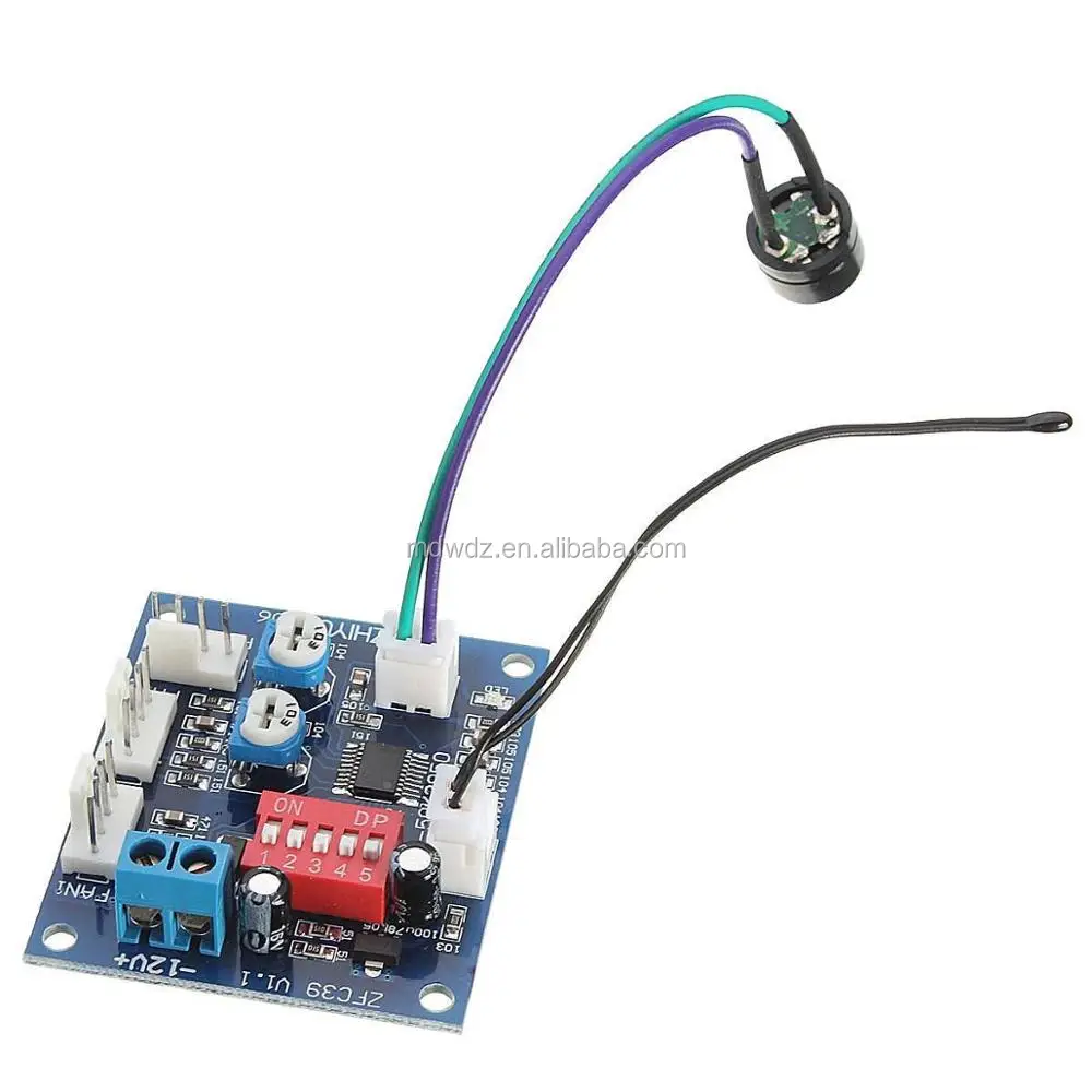 Dc 12v Pwm Pc Cpu Temperature Controller Board - 4 Wires Fan Speed ...