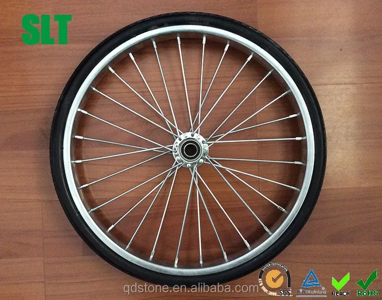20 Inch Pu Solid Wheelchair Wheels Spoke Wheels For Tool Cart Garden ...