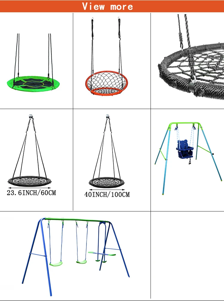 Outdoor Sporting Round Spider Web Tree Net Swing For Children - Buy ...