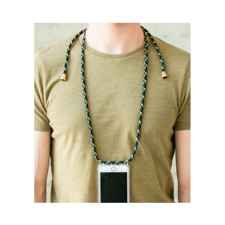 Cell Phone Necklace Holder Case Mobile Cover With Cord Strap For Iphone ...