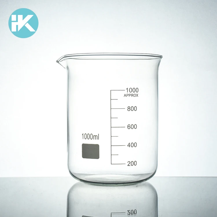 Huke Scientific Borosilicate Glass Beakers - Heat Resistant Lab Equipment