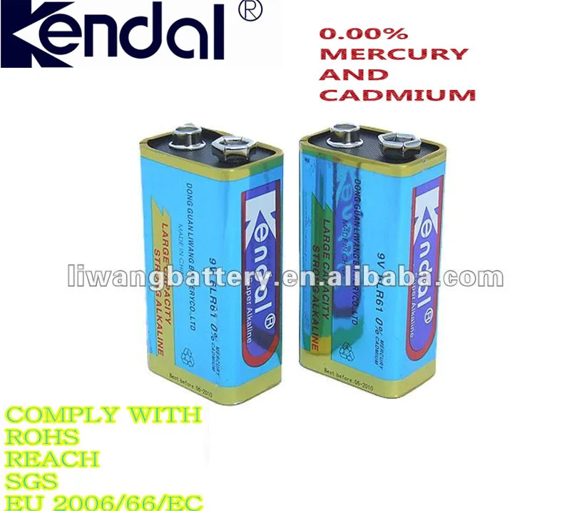 6lr61 9v Best Quality Liwang Kendal Alkaline Battery /oem Welcomed ...