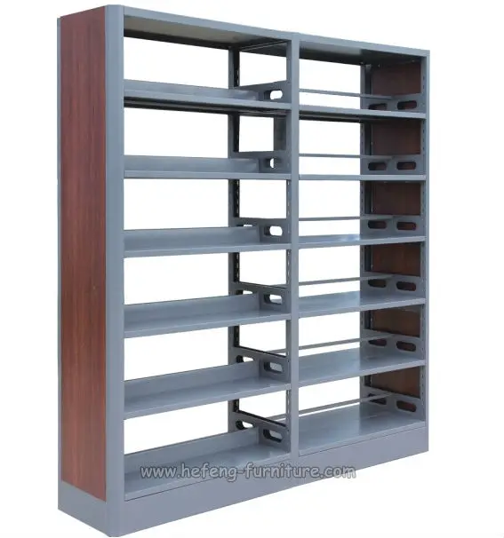 Steel Library Furniture - Double Pillar Bookshelf