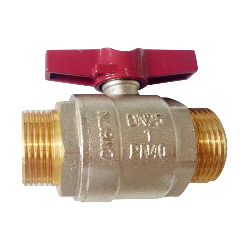 Competitive Price Pn40 Cw617n Brass Nickel Plated Ball Valve - Buy ...