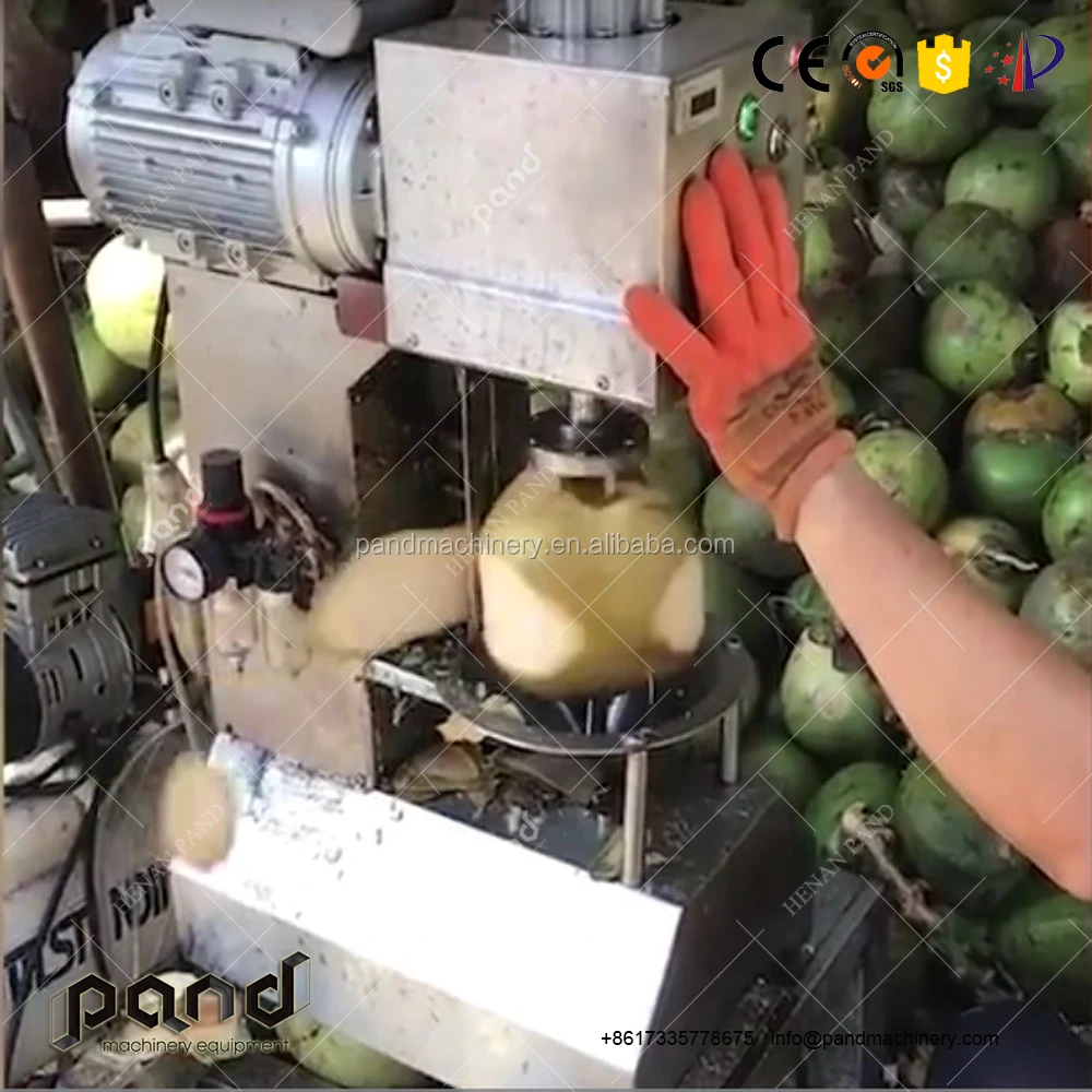Automático de coco verde peeler peeling máquina/coco esfola máquina ...