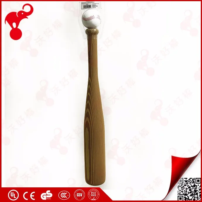 Children Sports Toys Eva Foam Wooden Grain Foam Bat Mini Wood Baseball ...