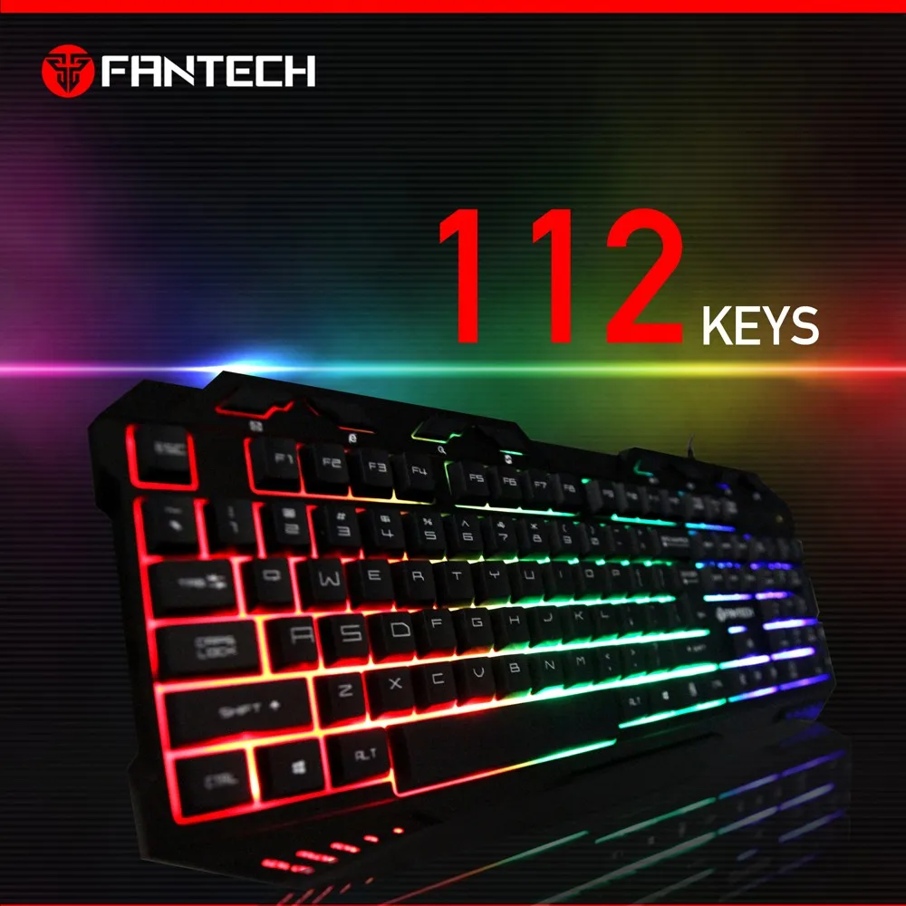 Gaming Keyboard - K10 HUNTER Fantech Professional Gaming Keybaoard with LED
