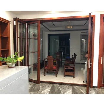 China Supplier Aluminium Ykk Folding Door Powder Coated Size Customized ...