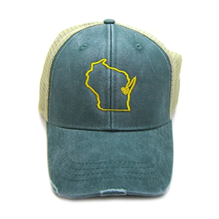 Distressed Plain Trucker Cap Worn-out Blank Trucker Hats - Buy ...