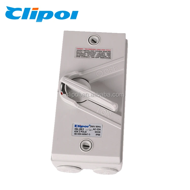 Clipol IP66 Isolator Switch - Reliable Outdoor Protection