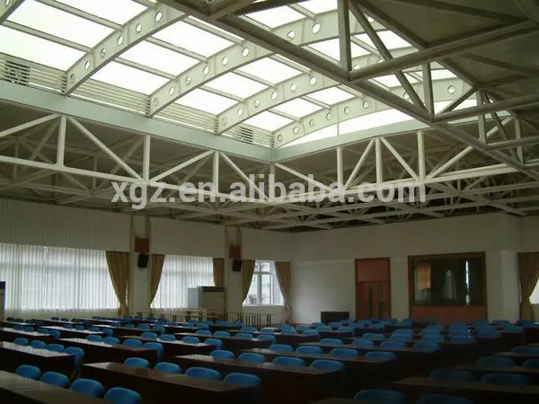 Firm Steel Space Frame Structure Prefabricated Conference Hall - Buy ...