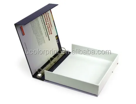 Custom Magnetic Turned Edge Binder Box With Flap Closure - Buy Binder ...
