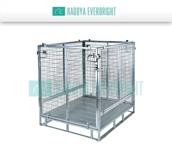 Warehouse Galvanized Folding Metal Recycle Cage - Buy Recycle Cage ...