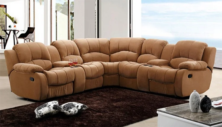 Latest Corner 6 Seater Sofa Set Design Living Room Furniture Sectional ...