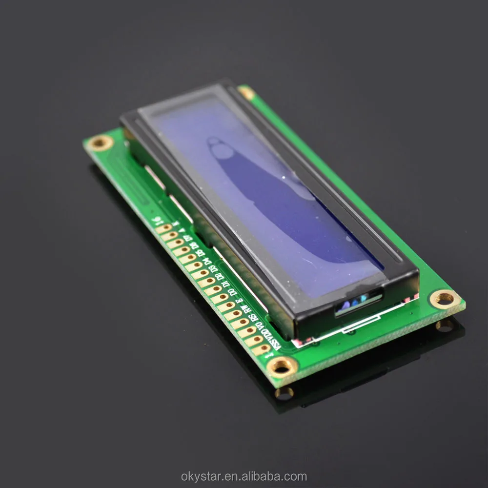 5v Blue 1602 16x2 Hd44780 Character Lcd Display Backlight - Buy 16x2 ...