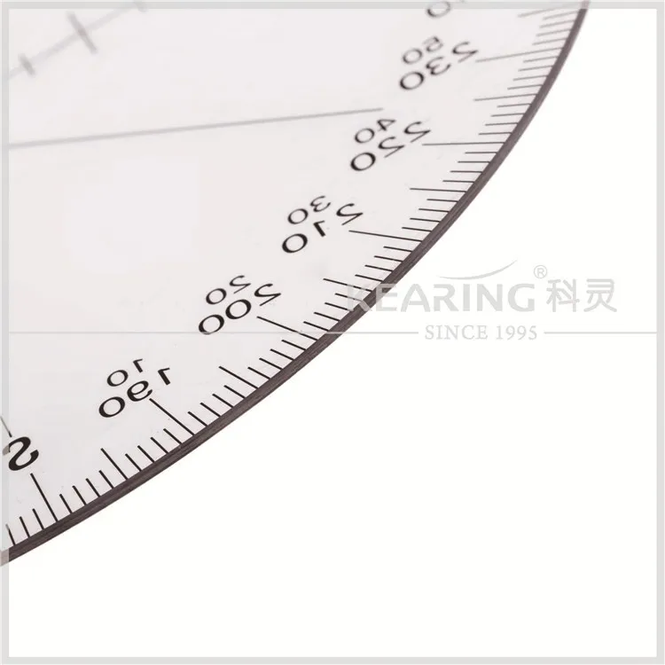 Plastic Round Aviation Protractor,Transparent Sandwich Protractor For ...