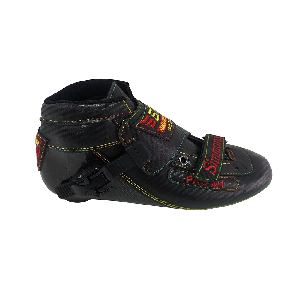 Full Carbon Fiber Leather Roller Inline Racing Speed Skate Shoes Upper ...