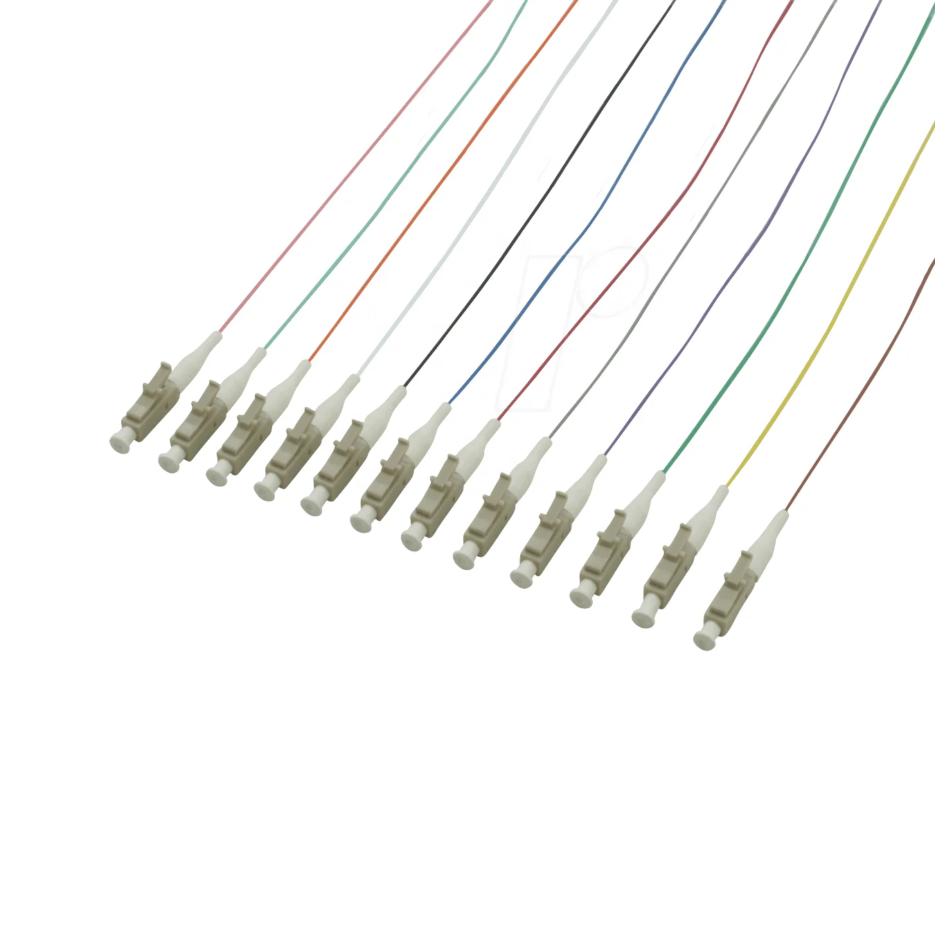12 Fiber 0.9mm Mm50/125,Om3,Om4 Pvc/lszh Lc 1/1.5 Meter Fiber Optic ...