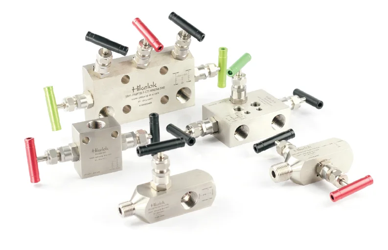 Swagelok Type Stainless Steel 5 Way Valve Manifold 5 Valves Manifold ...