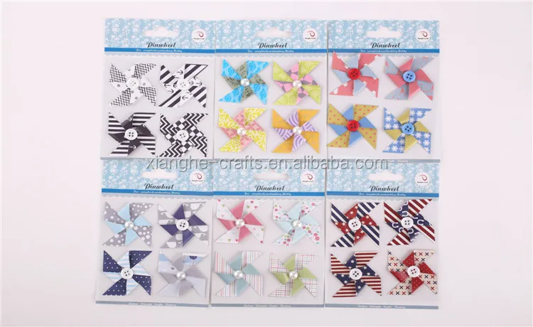 DIY Scrapbook Fashion Paper Craft Pinwheels for Decoration