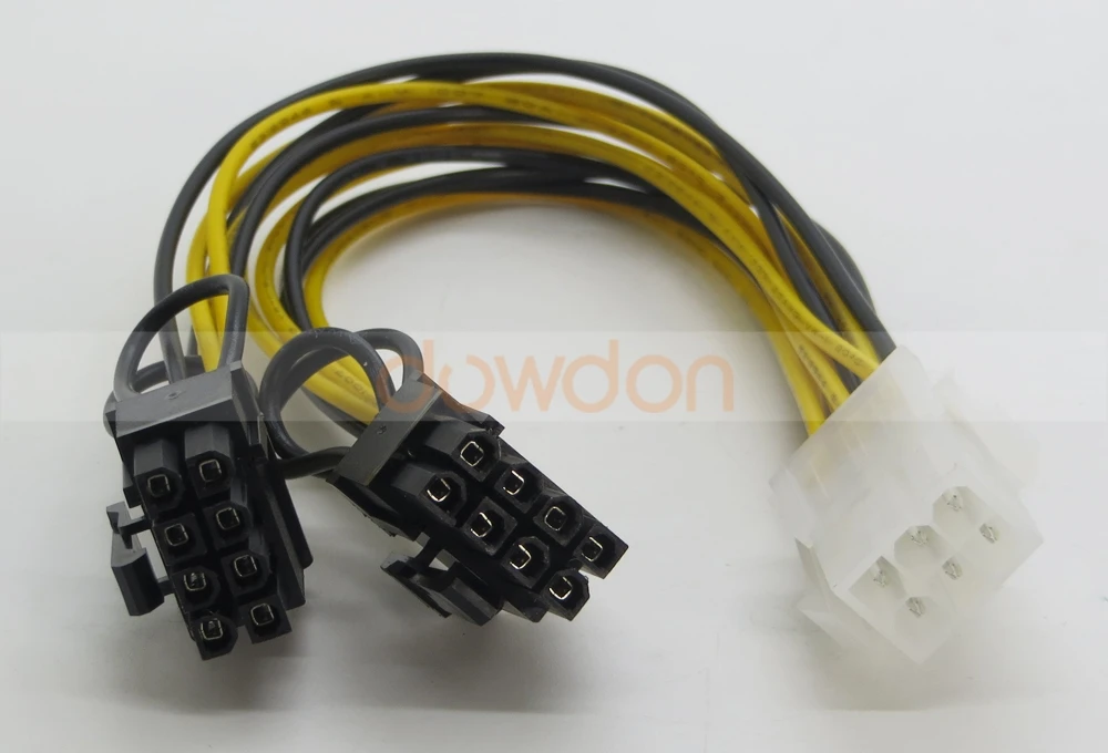Pcie 6 Pin "y" Dividir A Dois Pcie 2.0 8(6 + 2) Pin Cabo Pci-express 2. ...