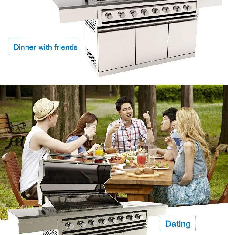 10 Years Bbq Factory All Stainless Steel Bbq With Smoke Extractor - Buy ...