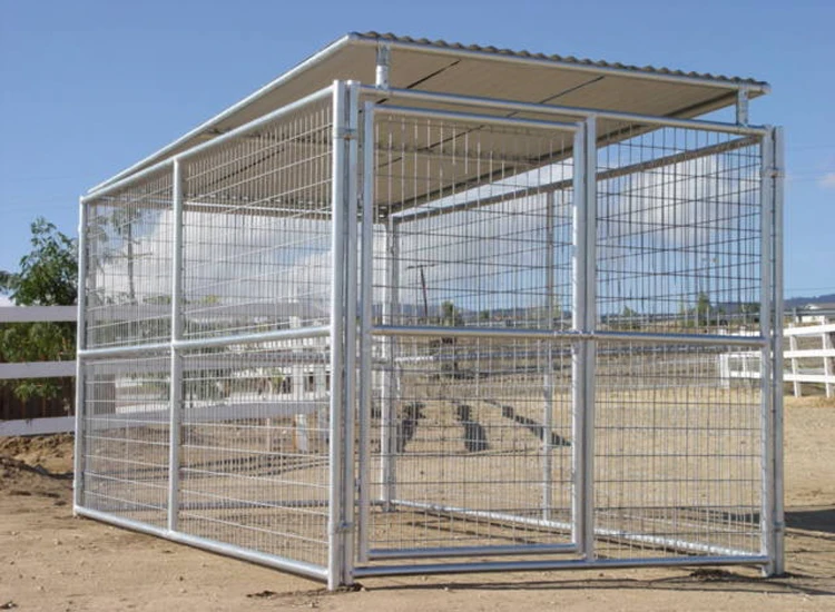 10 X 5 X 6 Foot Classic Galvanized Outdoor Large Iron Dog Kennel 10-x-5-x-6-foot-classic-galvanized-outdoor-large-iron-dog-kennel