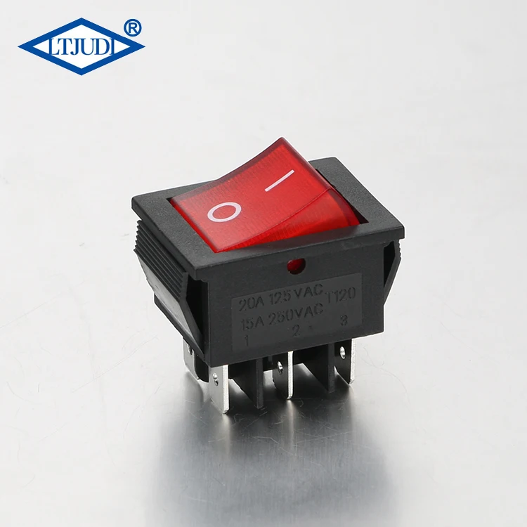 Rocker Switch 2 Position Double Pole 20a 125v - Buy Double Pole Double ...