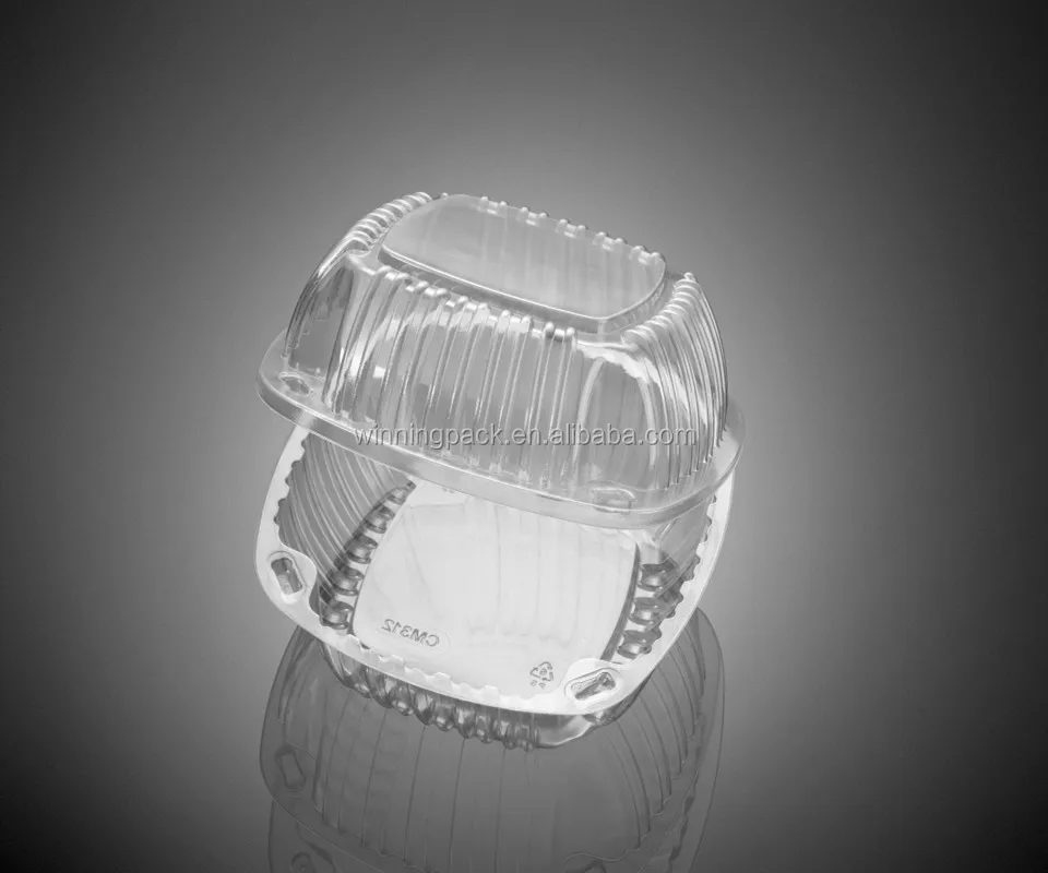 Transparent 5 And 6 Inch Clamshell Hinged Container - Buy Hinged ...