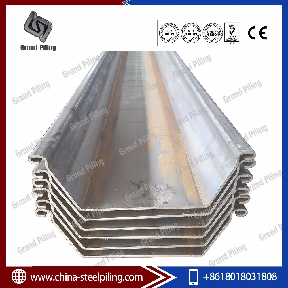 U Type Cold Formed Steel Sheet Pile in Different Shapes and Profiles ...