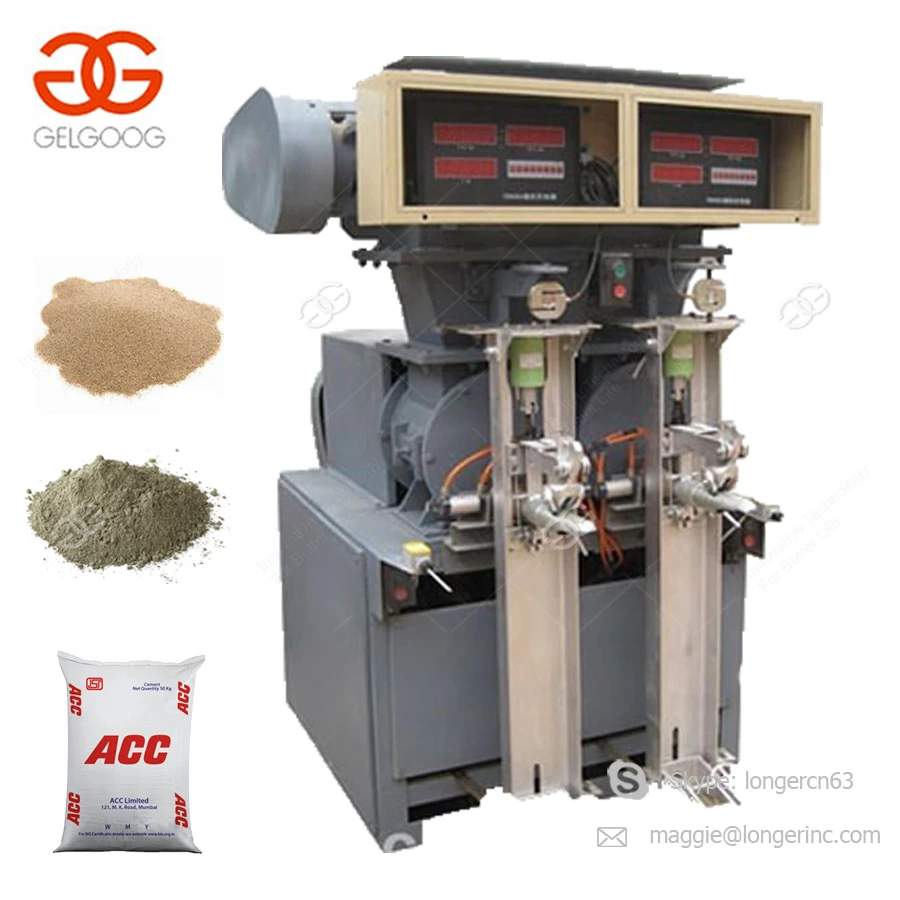 Spiral Powder Packaging Sand Filling Plant Dry Mix White Cement Pouch ...