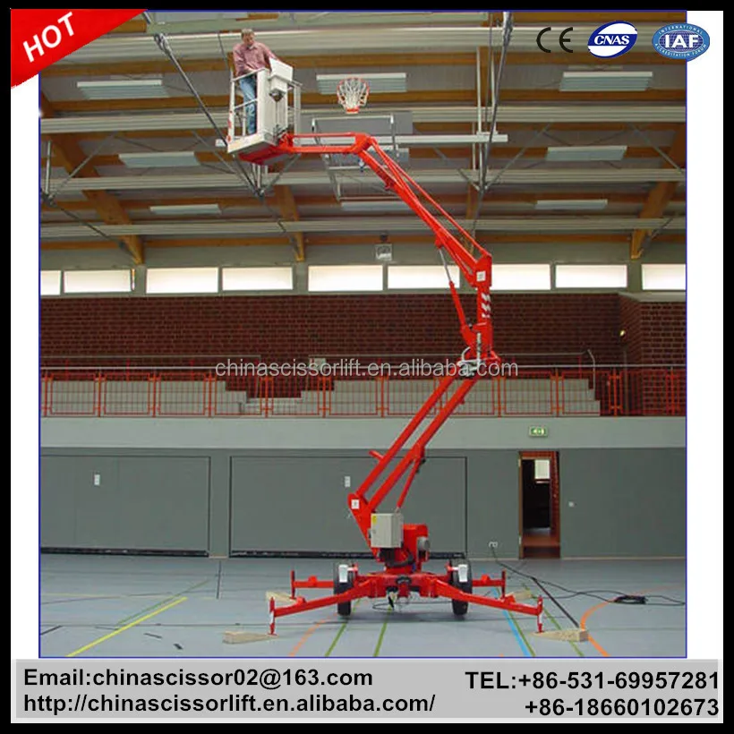 10 Meter Working Height Mobile Boom (manlift) - 200KG Capacity