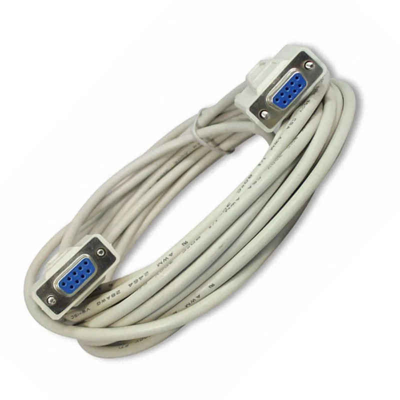 25 Foot Db9 9 Pin Serial Port Null Modem Cable Female / Female Rs232 ...