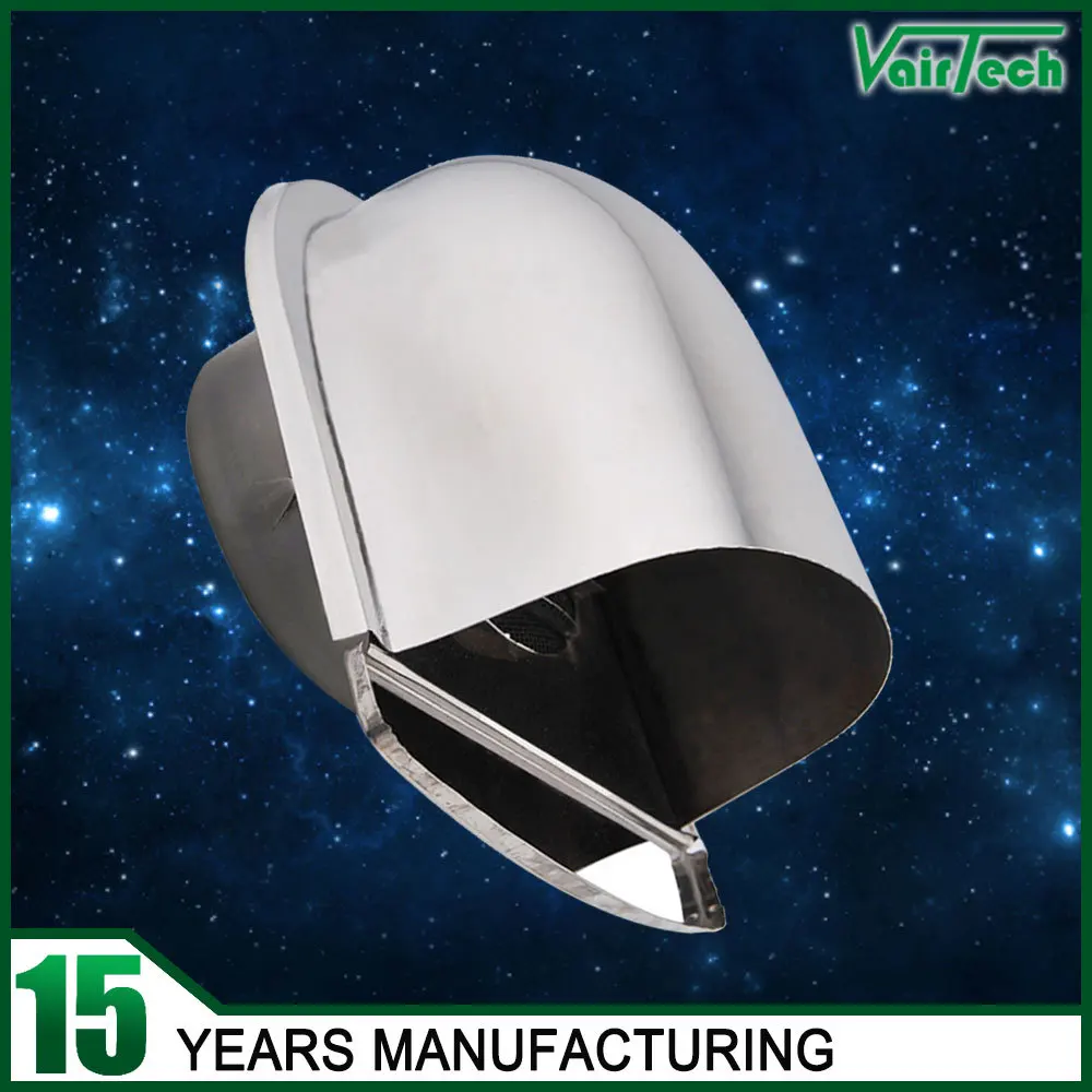 Stainless Steel 201 304 Wall Fresh Air Vent Roof Pipe Cover
