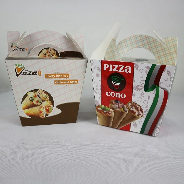 Cheap Price Cone Shape Custom Design Pizza Box With Handle - Buy Paper ...
