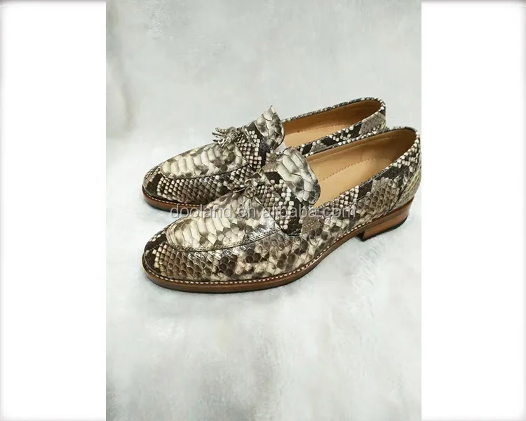 Hot Selling Exotic Ladies Genuine Python Skin Leather Shoes - Buy ...