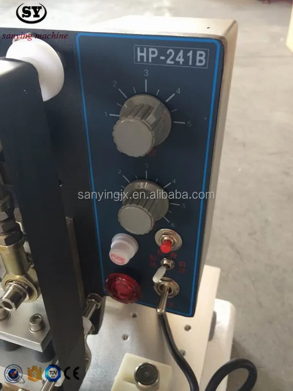 HP-241B Packaging Factory Ribbon Embossed Hot Stamp Expiry Date Batch ...