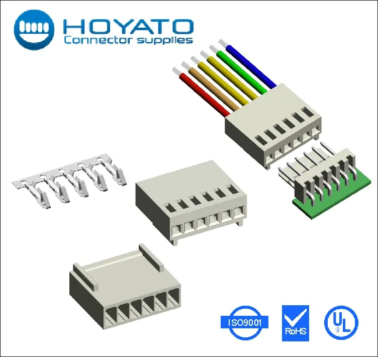 Rohs 2.54mm Molex 11 Pin Female Header Connector To Male 11 Pin Cable ...