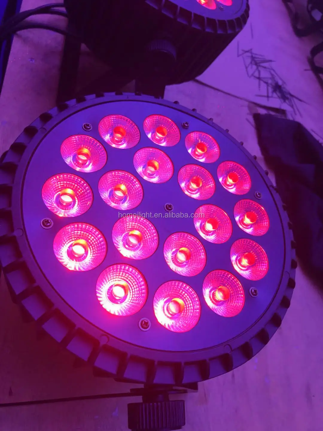 Led Par Can Wash,Par Light,Up Light 18*18w Rgbwauv 6 In 1 Led Flat Par ...