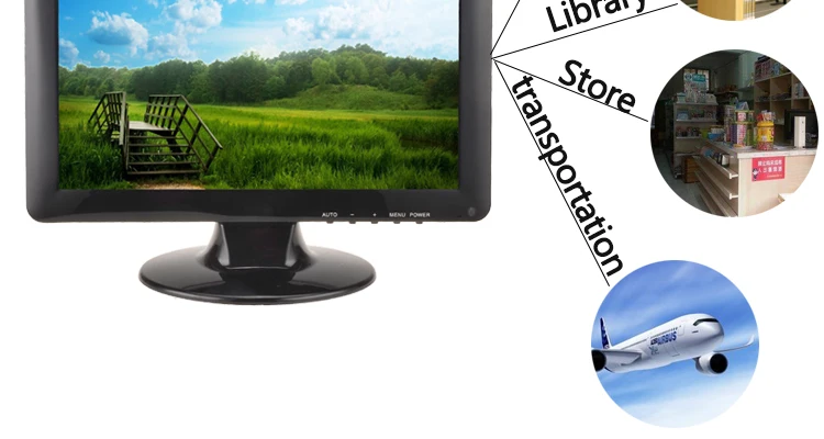 Detaik 12 Inch 16:9 Led Monitor Cheap Price 12 Inch Tft Lcd Tv Monitor ...