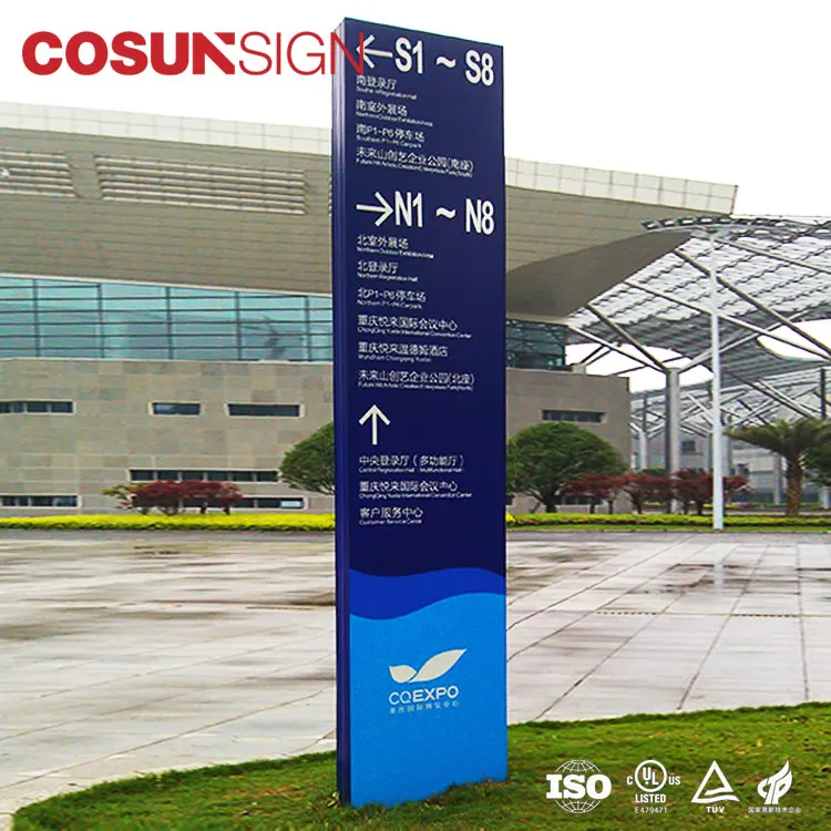 Outdoor Free Standing Direction Signage - High Quality Pylon Sign by ...