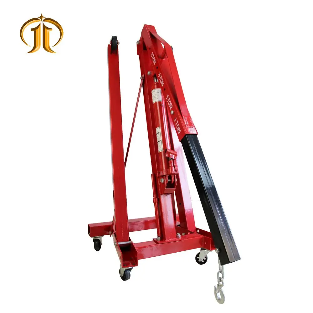 Portable Mini 2 Ton Hydraulic Jack Engine Hoist Shop Crane Assembly ...