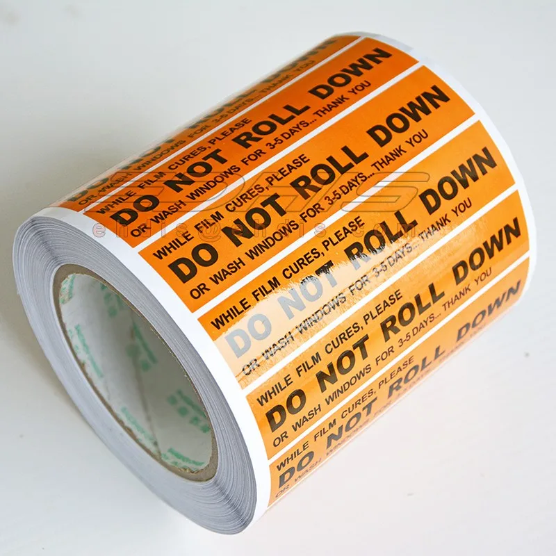 CN043 Orange Color Do Not Roll down Sticker - 1000PCS