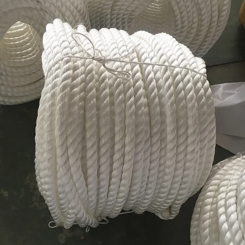 High Breaking Strength 12mm 3 Strands Nylon Rope - Buy 3 Strands Nylon ...