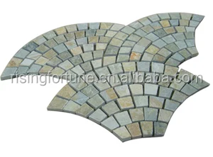 Fan Shaped Slate Cobblestone Pavers Lowes - Buy Cobblestone,Cobblestone ...
