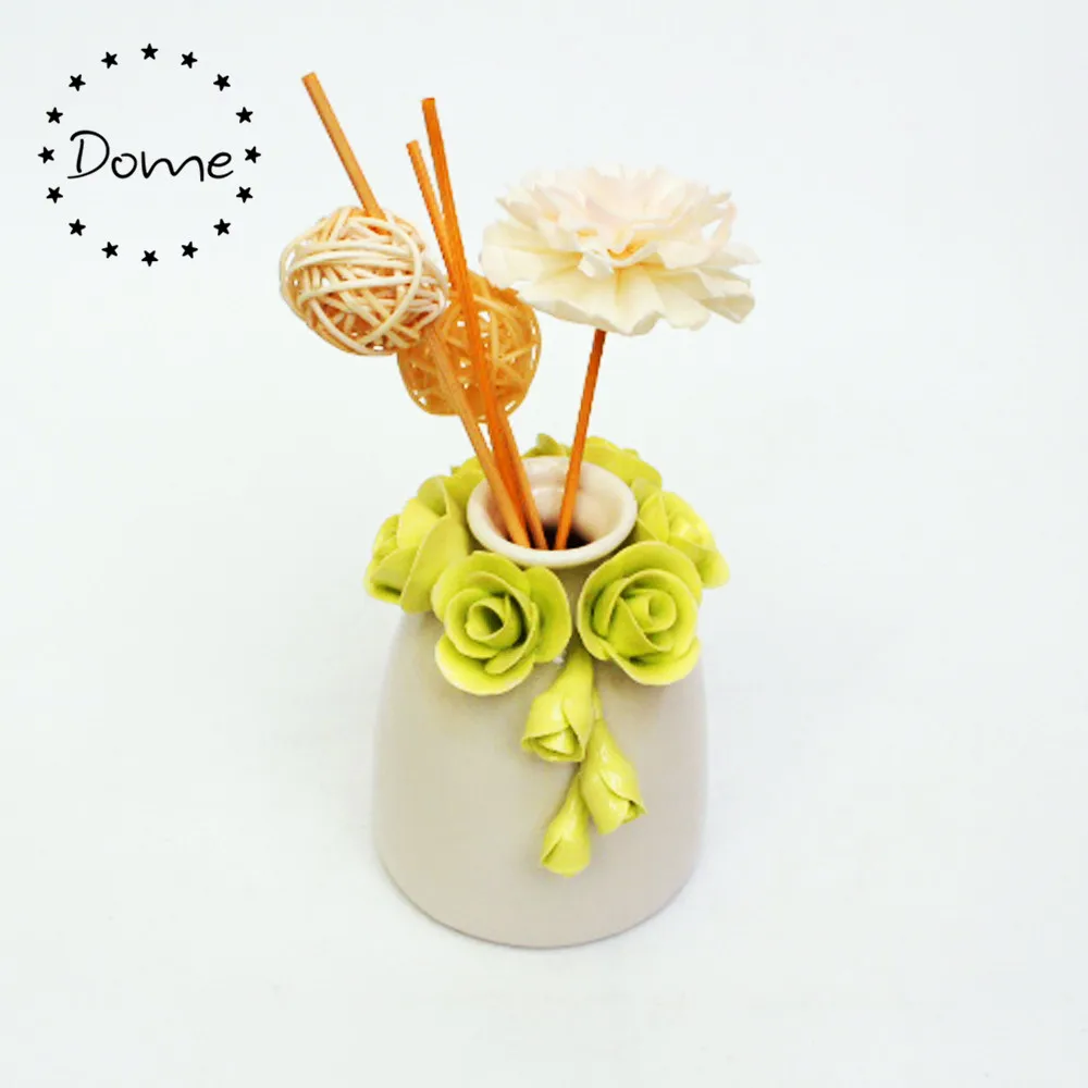 Porcelain Air Fresheners Bottle Flower Design Ceramic Reed Diffuser ...
