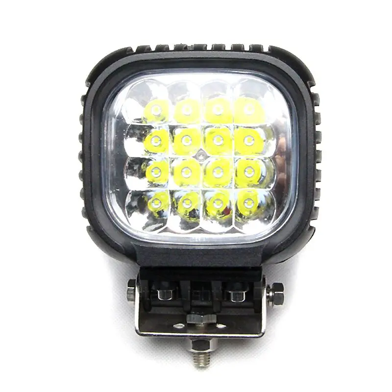 48w 16led 12v 24v Heavy Duty Led Vehicle Light Flood Beam Work Light ...