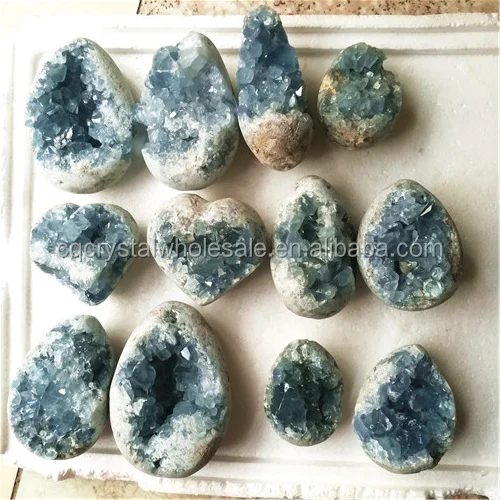 Natural Dark Blue Calcite Geodes,Blue Celestite Clusters - Buy Blue ...